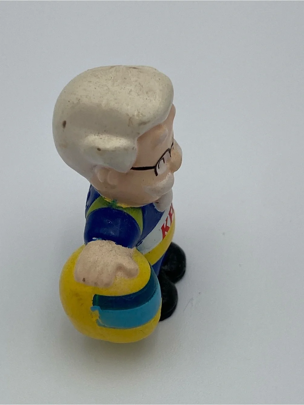 kfcj | Toys | Kfc Colonel Sanders Advertising Figurine Blue Yellow ...